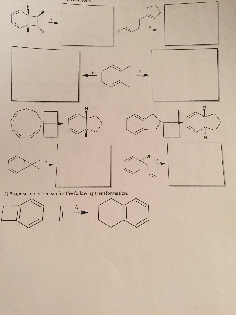 Solved Propose a mechanism for the following | Chegg.com