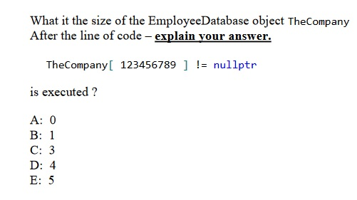 Solved typedef unsigned SSN typedef std::string Name; class | Chegg.com