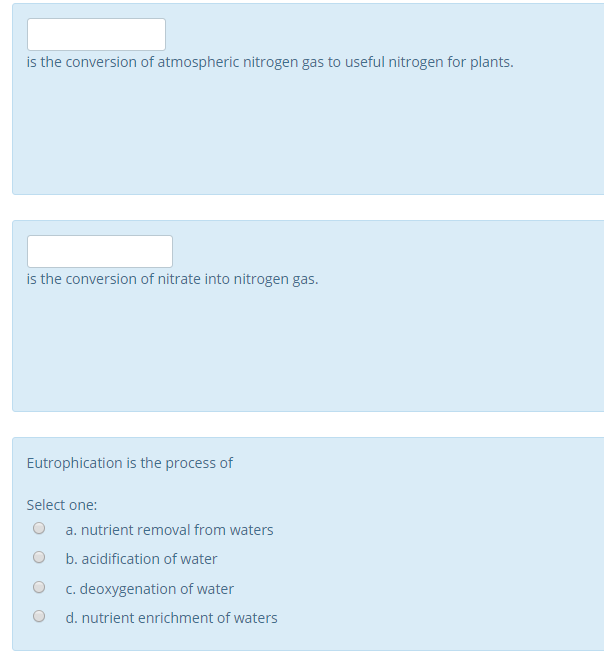 Solved is the conversion of atmospheric nitrogen gas to | Chegg.com