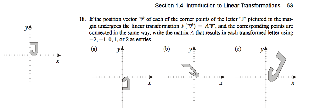Solved Section 1.4 Introduction to Linear Transformations 53 | Chegg.com