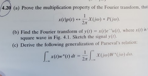 Solved Prove the multiplication property of the Fourier | Chegg.com