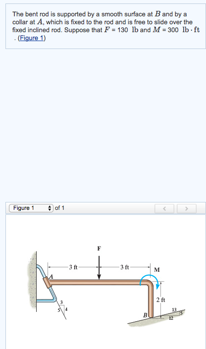 Solved 1.)Determine the magnitude of the reaction force on | Chegg.com