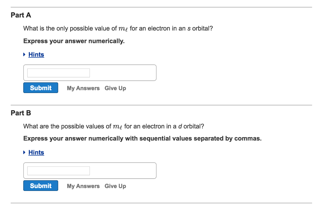 Solved Learning Goal: To learn the restrictions on each | Chegg.com