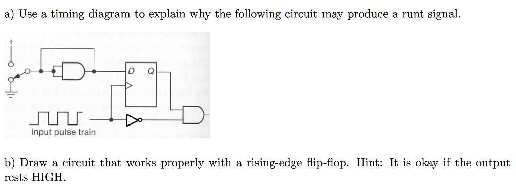 Solved Use a timing diagram to explain why the following | Chegg.com