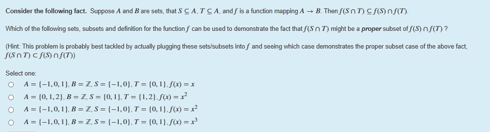 Solved (i) onto, but not one-to one; (ii) one-to-one, but | Chegg.com