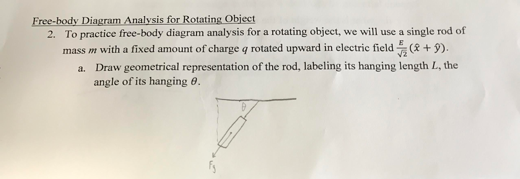 Solved Free-body Diagram Analysis for Rotating Object 2. To | Chegg.com
