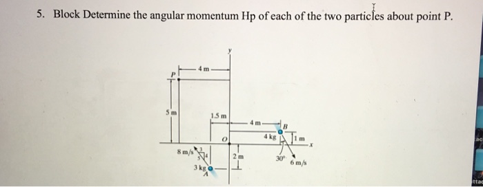 Solved Block Determine the angular momentum Hp of each of | Chegg.com