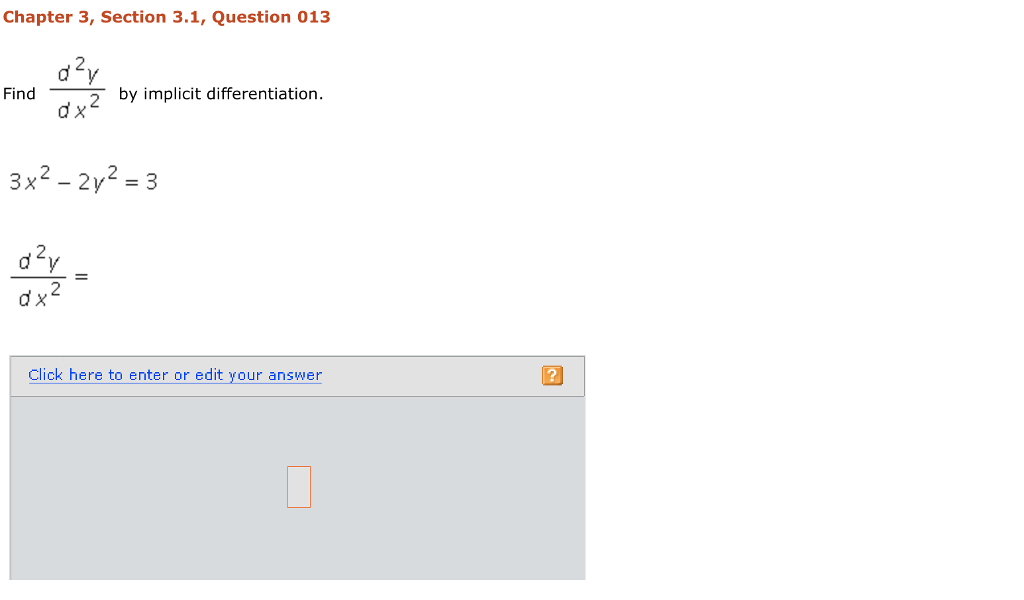 Solved Chapter 3, Section 3.1, Question 013 2 Findby | Chegg.com