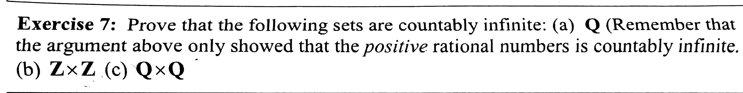 Solved Prove that the following sets are countably infinite: | Chegg.com