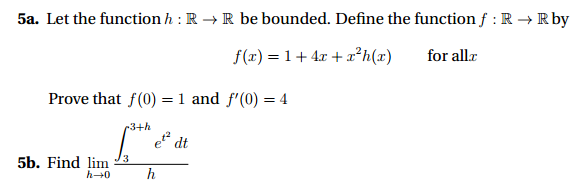 Solved Let the function H: Doublestruck R rightarrow | Chegg.com