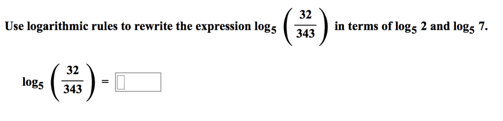 Solved Use logarithmic rules to rewrite the expression log2 | Chegg.com