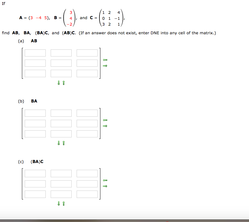 Solved write the given sum a a single column matrix. given | Chegg.com