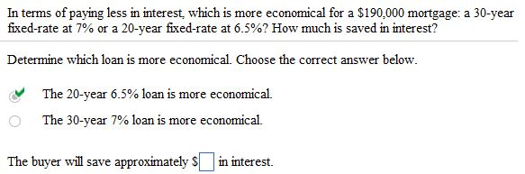 Solved In terms of paying less in interest, which is more | Chegg.com
