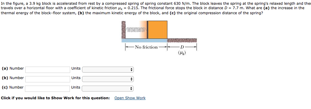 Solved In the figure, a 3.9 kg block is accelerated from | Chegg.com