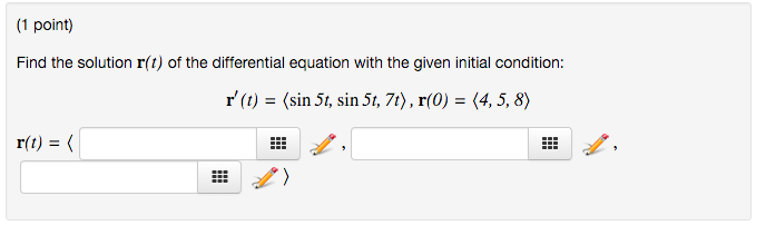 Solved Find the solution r(t) of the differential equation | Chegg.com