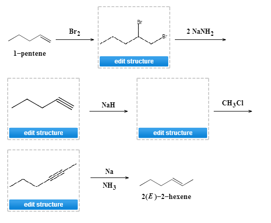 Solved Devise a synthesis of 2(E)-2-hexene from 1-pentene | Chegg.com