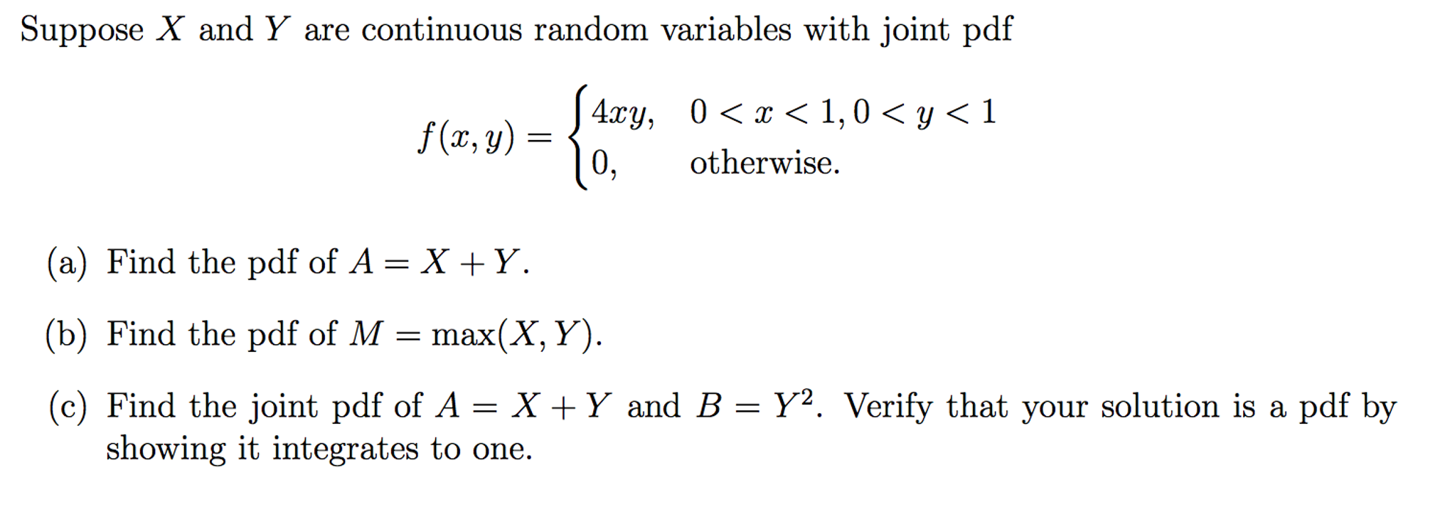 Suppose X and Y are continuous random variables with | Chegg.com