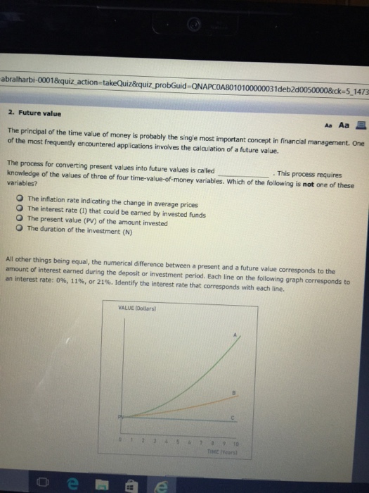 Solved The principal of the time value of money is probably | Chegg.com