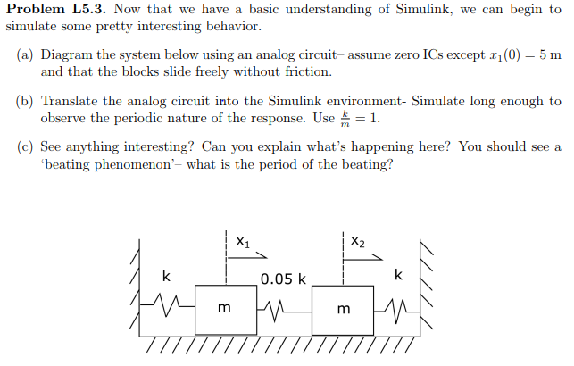Solved Problem L5.3. Now that we have a basic understanding | Chegg.com