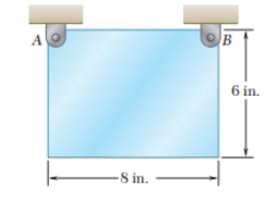 Solved A rectangular element is fixed to the ceiling by 2 | Chegg.com