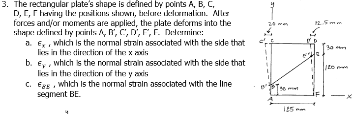 Solved The rectangular plate's shape is defined by points A, | Chegg.com