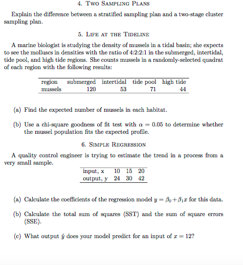 Solved Explain the difference between a stratified sampling | Chegg.com