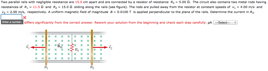 Solved Two parallel rails with negligible resistance are | Chegg.com