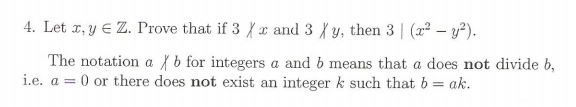 Solved Let x,y Z. Prove that if 3 x and 3 y, then 3 | (x2 | Chegg.com