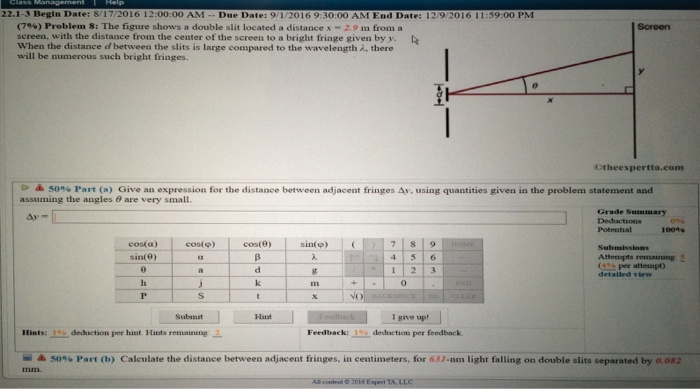 Solved 22.1-3 Begin Date: 817 016 00:00 AM Due Date: | Chegg.com