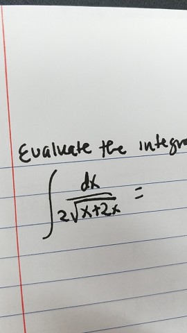 Solved Evaluate the Integral integral dx/2 Squareroot X + 2X | Chegg.com