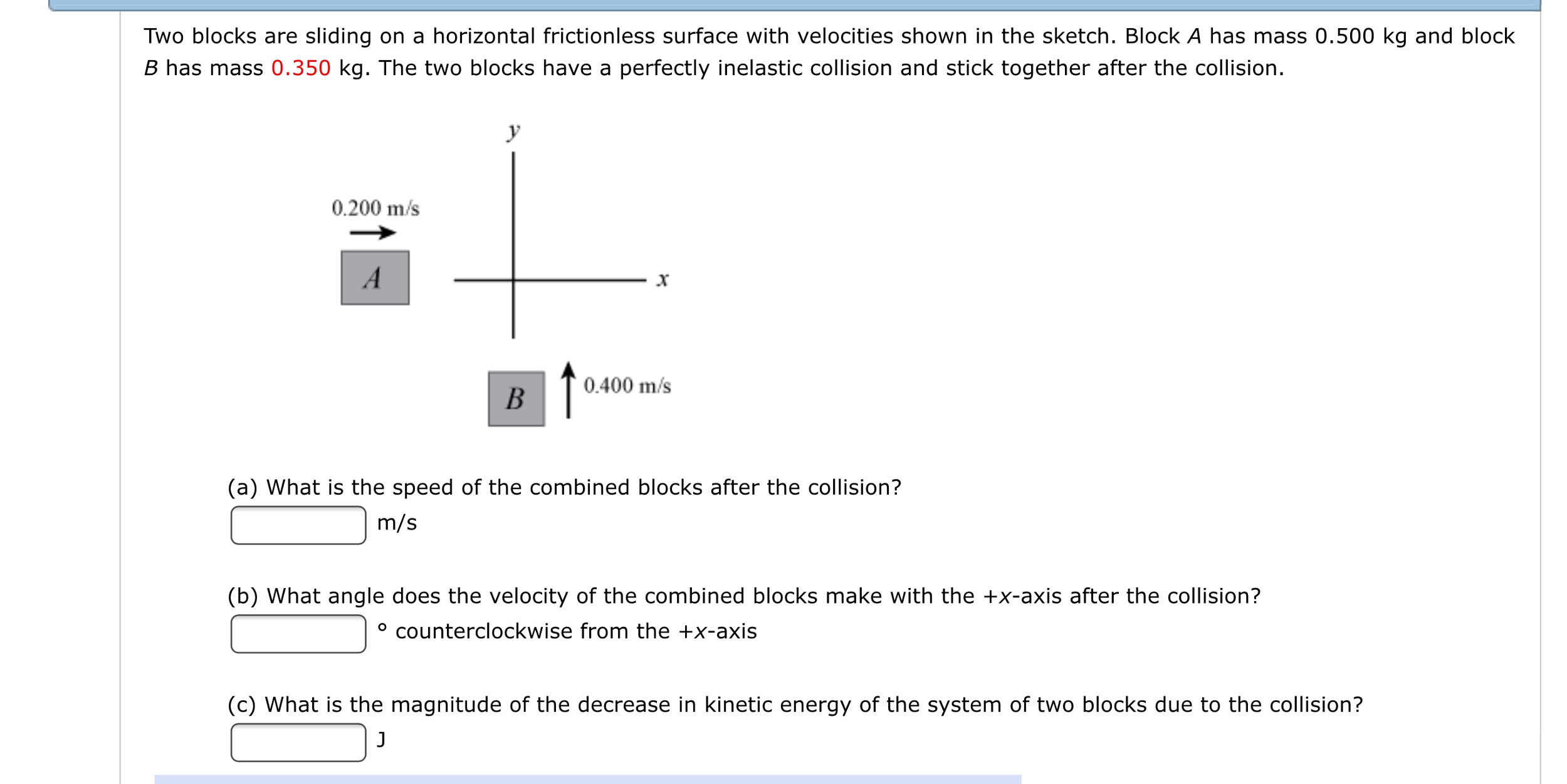 Solved A small block of mass 20.0 grams is moving to the | Chegg.com