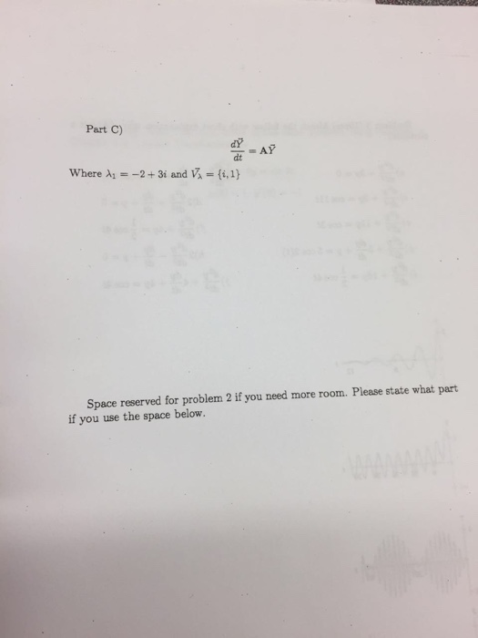 Solved Problem 2 (15pts (5pts each)) Give a general solution | Chegg.com