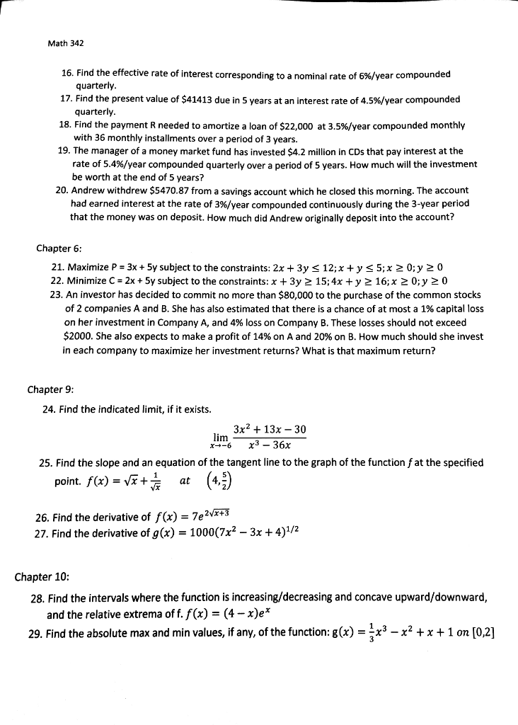 Solved Please provide step by step solutions to these | Chegg.com