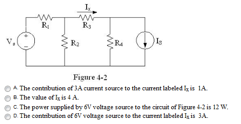 Solved In the circuit of Figure 4-2, let Vs=6 V, Is=3 A, | Chegg.com