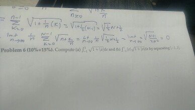 Solved Compute integral_-1^1 Squareroot 1/2 + x dx and | Chegg.com