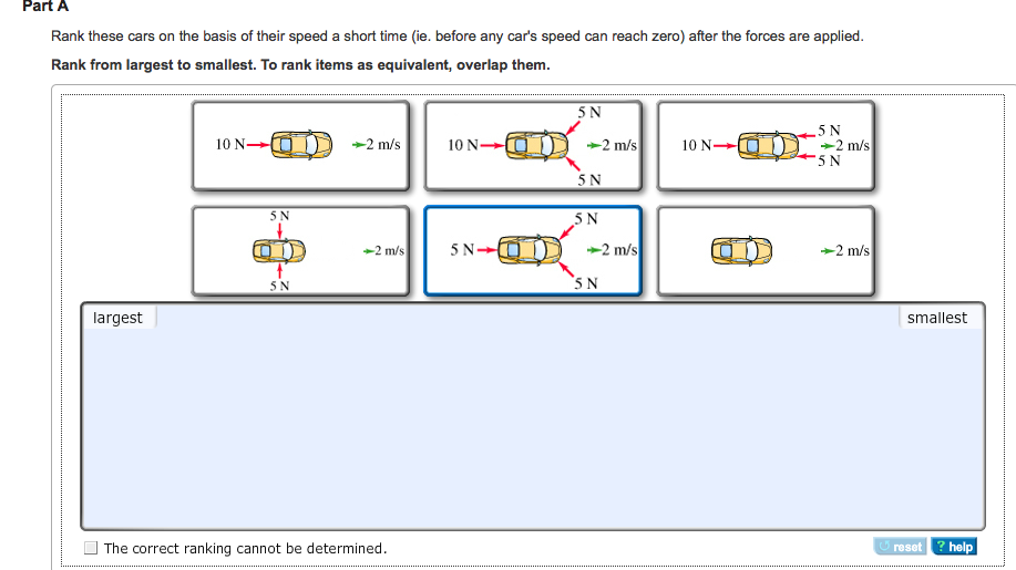 Rank these cars on the basis of their speed a short | Chegg.com