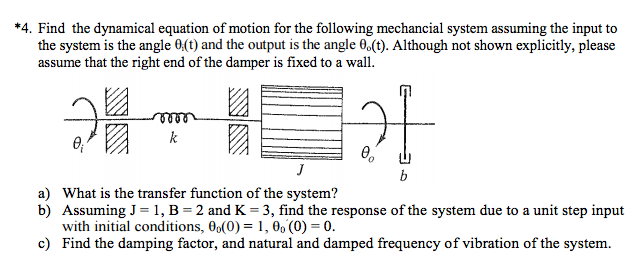Solved Find the dynamical equation of motion for the | Chegg.com