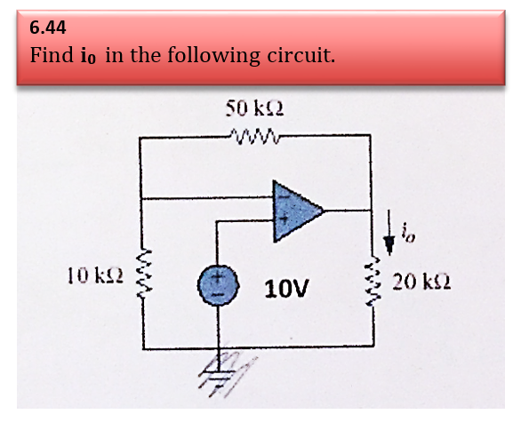 Solved Find i_0 in the following circuit. | Chegg.com