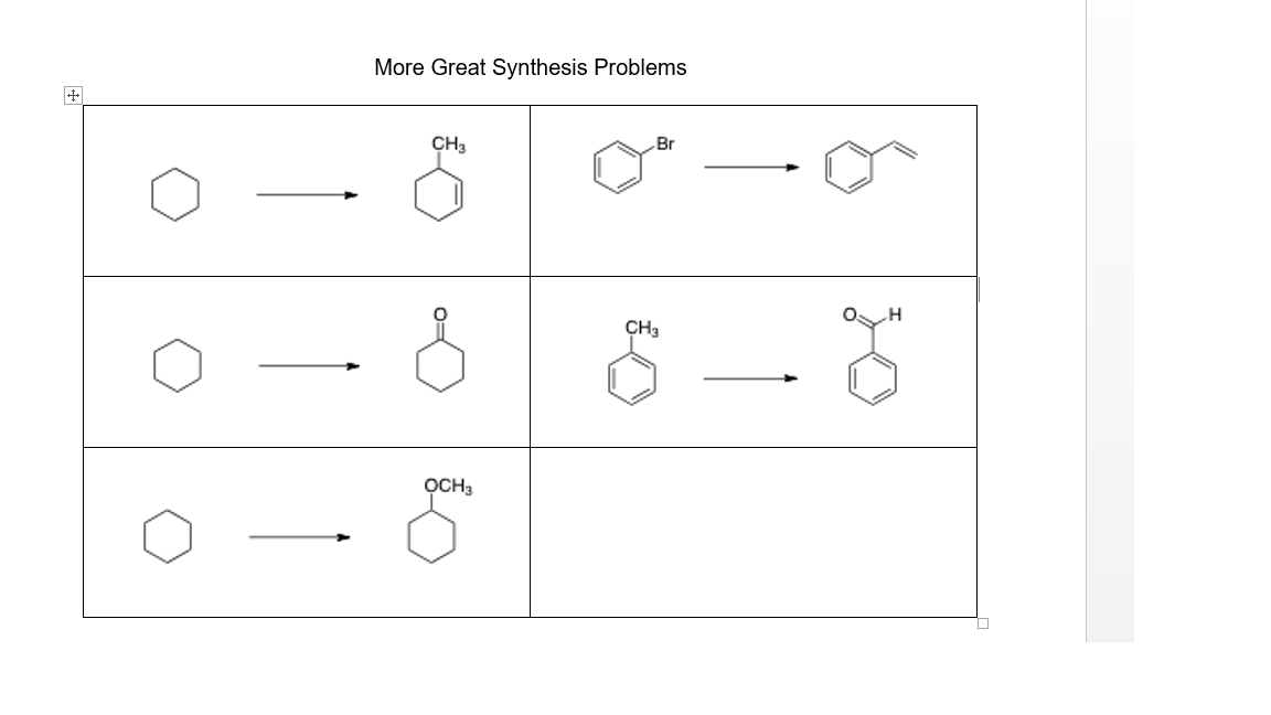 Solved More Great Synthesis Problems CH3 CH3 OCH3 | Chegg.com