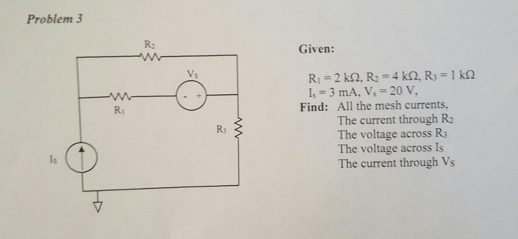 Solved Hw 4 Problem 3 Do all Problems using Mesh Analysis. | Chegg.com