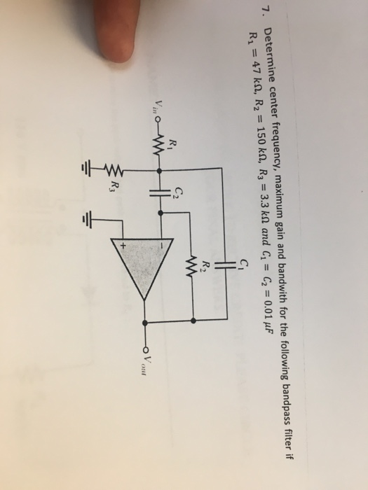 Solved: Determine Center Frequency, Maximum Gain And Bandw... | Chegg.com