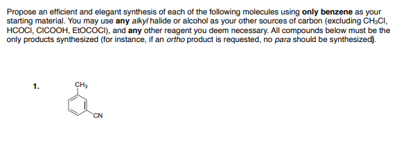 Solved Propose an efficient and elegant synthesis of each of | Chegg.com