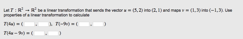 Solved Let T: R^2 rightarrow R^2 be a linear transformation | Chegg.com