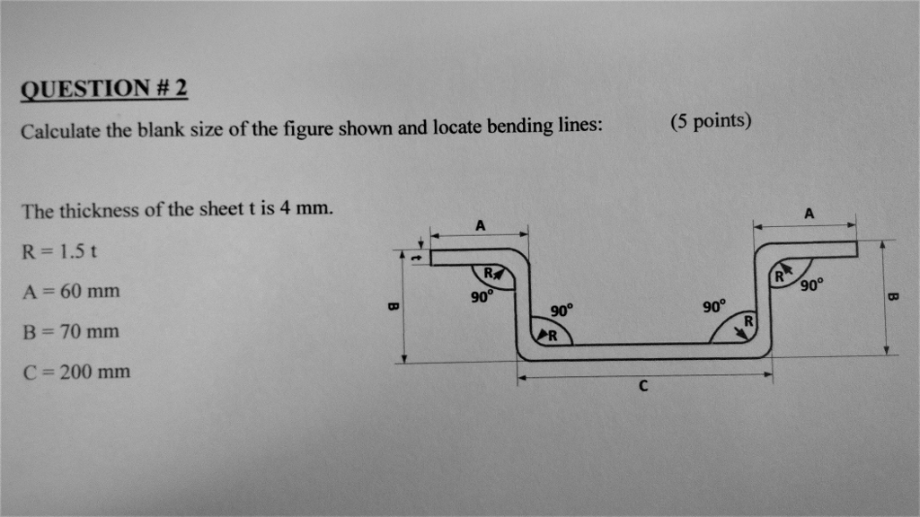 Solved QUESTION # 2 Calculate the blank size of the figure | Chegg.com