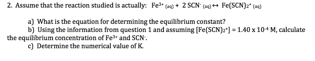 Solved A student mixes 5.00 mL of 2.00 times 10^-3 M | Chegg.com