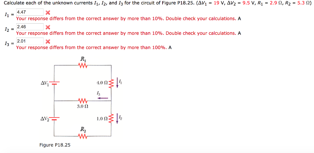 Solved Calculate each of the unknown currents 11, 12, and 13 | Chegg.com