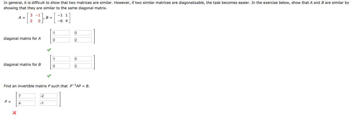 Solved In general, it is difficult to show that two matrices | Chegg.com