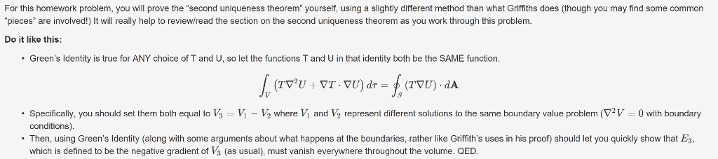 Solved For this homework problem, you will prove the "second | Chegg.com