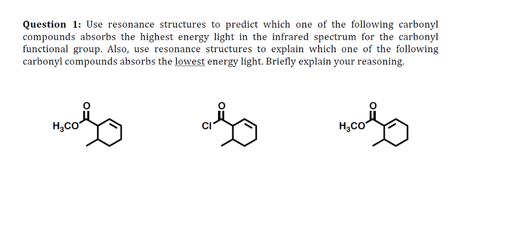 Solved Use resonance structures to predict which one of the | Chegg.com