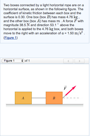 Solved Two boxes connected by a light horizontal rope are on | Chegg.com